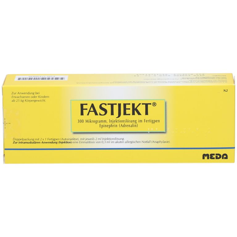FASTJEKT 300 µg Autoinjektor Inj.-Lsg.im Fertigpen 2 St mit dem E ...