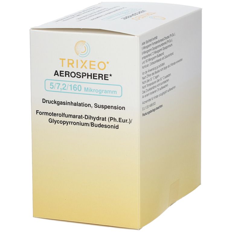 TRIXEO Aerosphere 5/7,2/160µg Druckgasinh.120ED 3 St mit dem E-Rezept ...