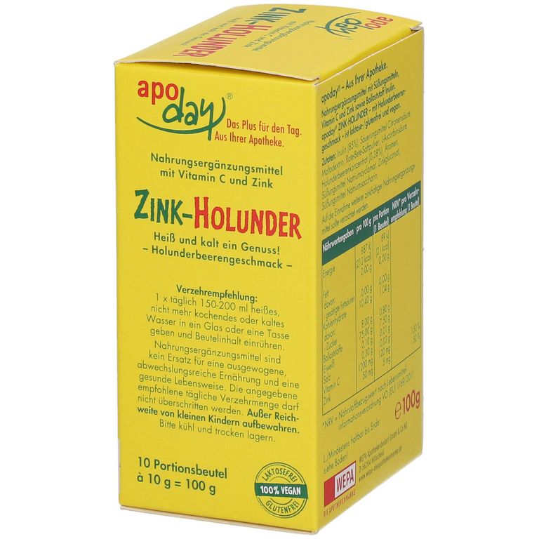 apoday® Zink Holunder 10x10 g - Shop Apotheke