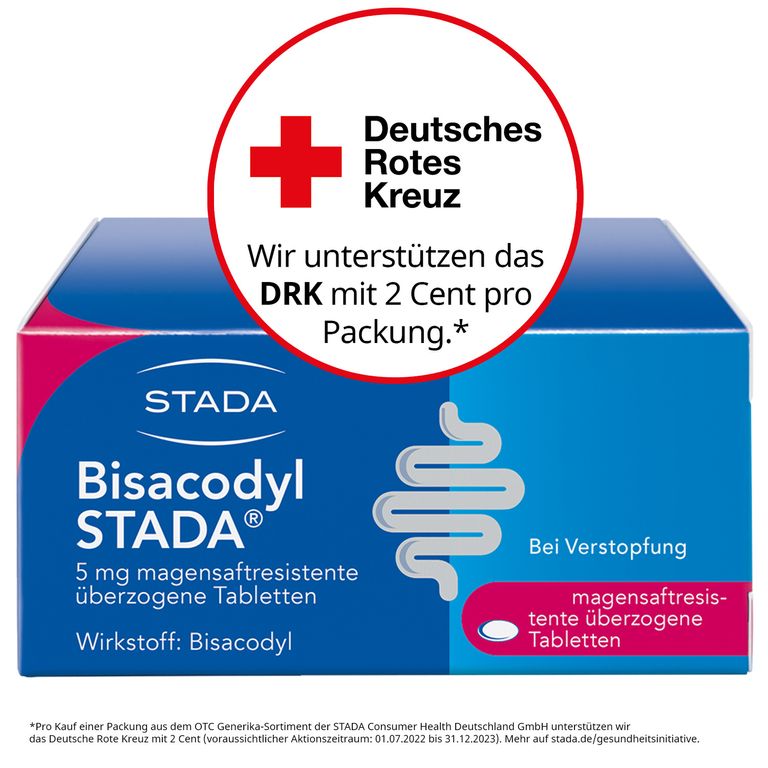 Bisacodyl STADA® 5mg Abführmittel zur Hilfe bei Verstopfung 100 St ...