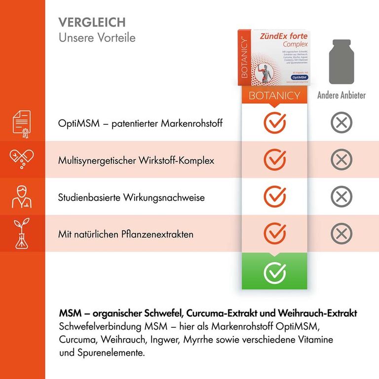 ZÜNDEX forte Complex mit OptiMSMTM 60 St - Shop Apotheke