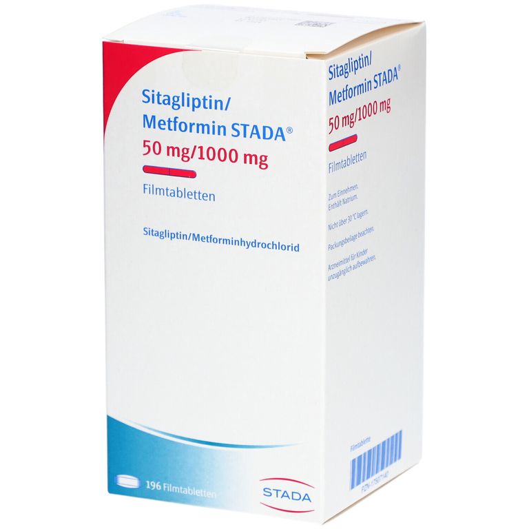 SITAGLIPTIN/Metformin STADA 50 mg/1000 mg Filmtabl 196 St mit dem E-Rezept kaufen - Shop Apotheke