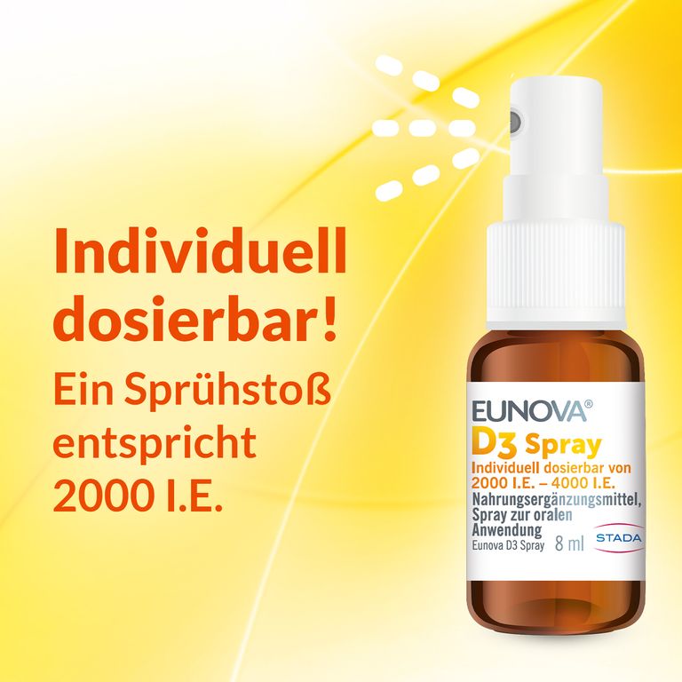 EUNOVA® Vitamin D3 Spray 8 ml - Shop Apotheke