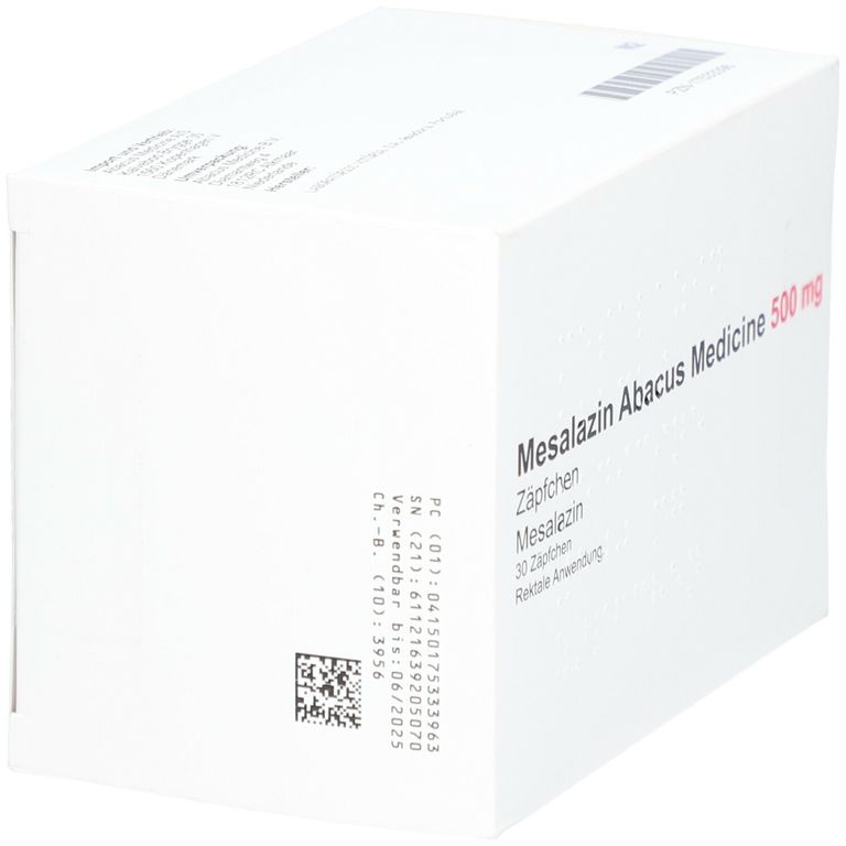MESALAZIN Abacus Medicine 500 mg Zäpfchen 30 St mit dem E-Rezept kaufen ...