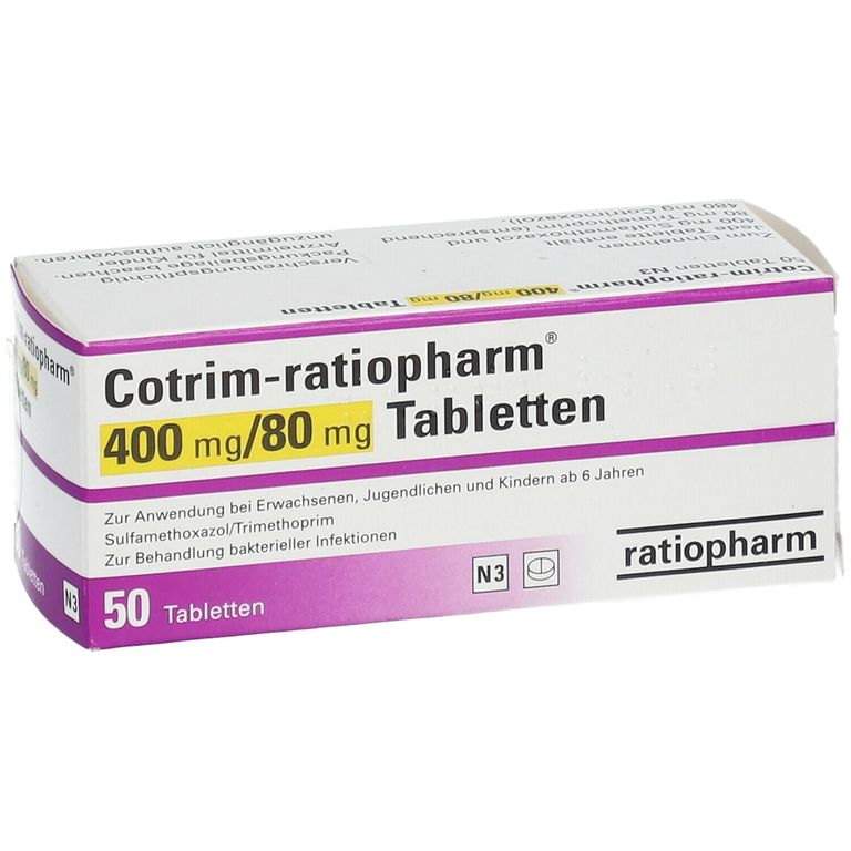 Cotrim-ratiopharm® 400 mg/80 mg 50 St mit dem E-Rezept kaufen - Shop ...