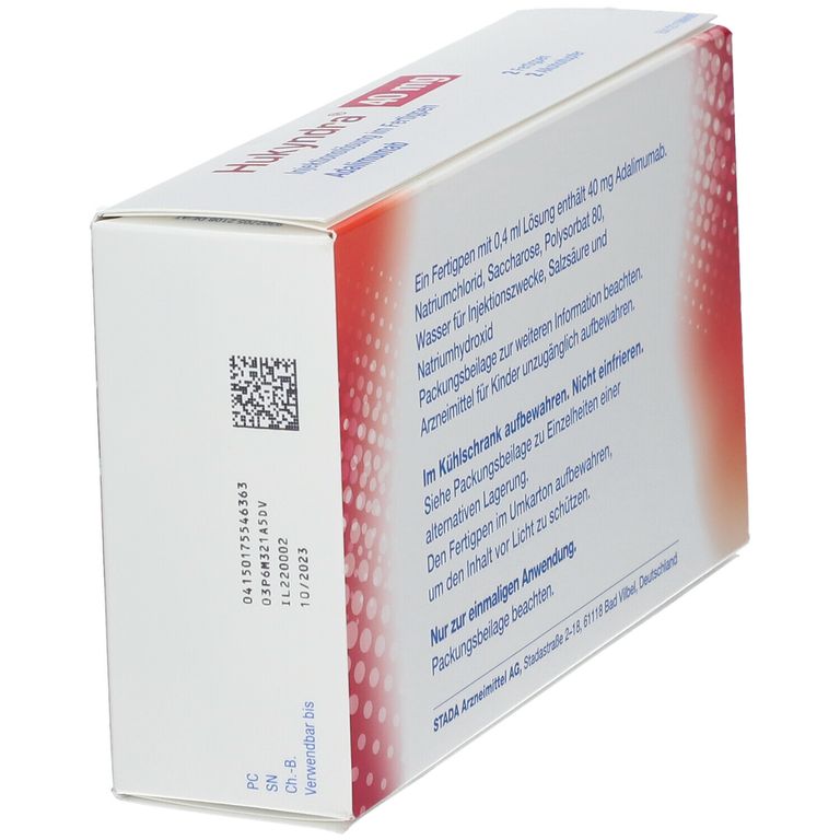 HUKYNDRA 40 mg/0,4 ml Inj.-Lösung im Fertigpen 2x0,4 ml mit dem E ...