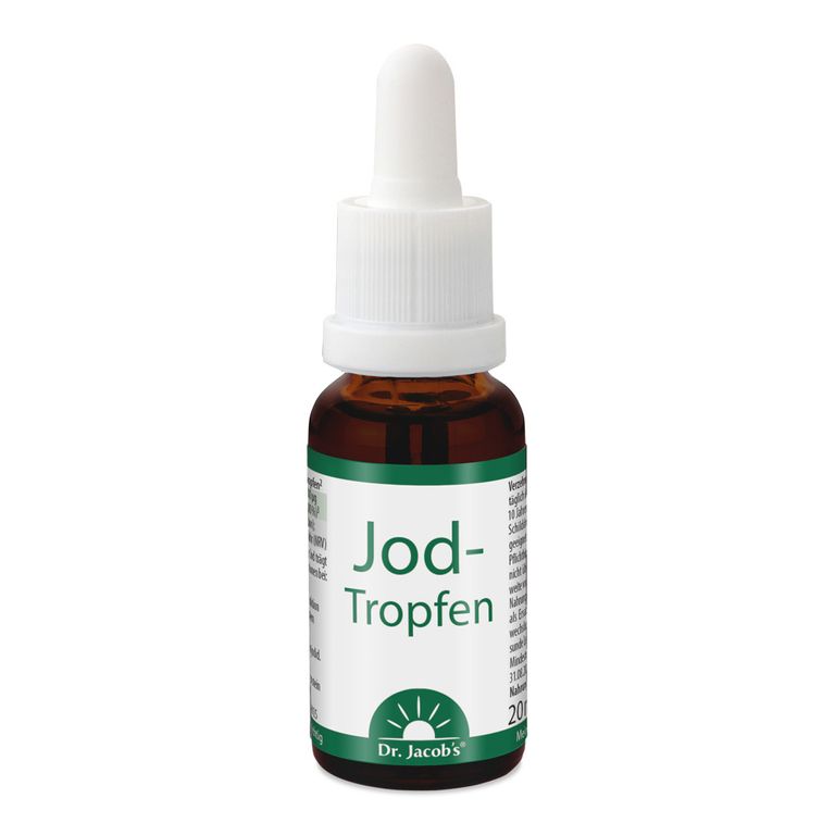 Dr. Jacob's Jod-Tropfen flüssig+stabil 150 mcg 400 Tropfen vegan 20 ml ...