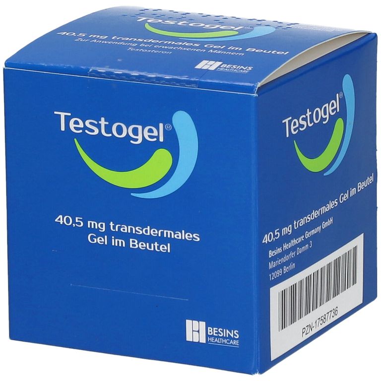 TESTOGEL 40,5 mg transdermales Gel im Beutel 1x30 St mit dem E-Rezept ...