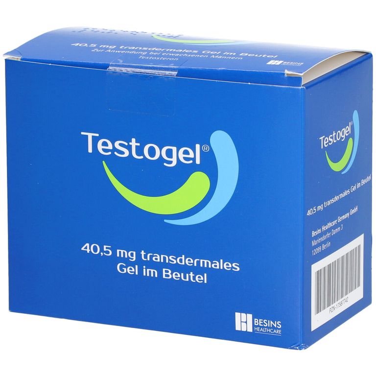TESTOGEL 40,5 mg transdermales Gel im Beutel 1x90 St mit dem E-Rezept ...