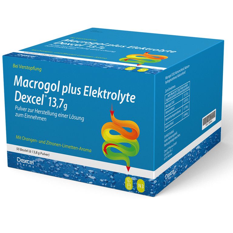 Macrogol plus Elektrolyte Dexcel® 13,7 g, gegen Verstopfung 50 St ...