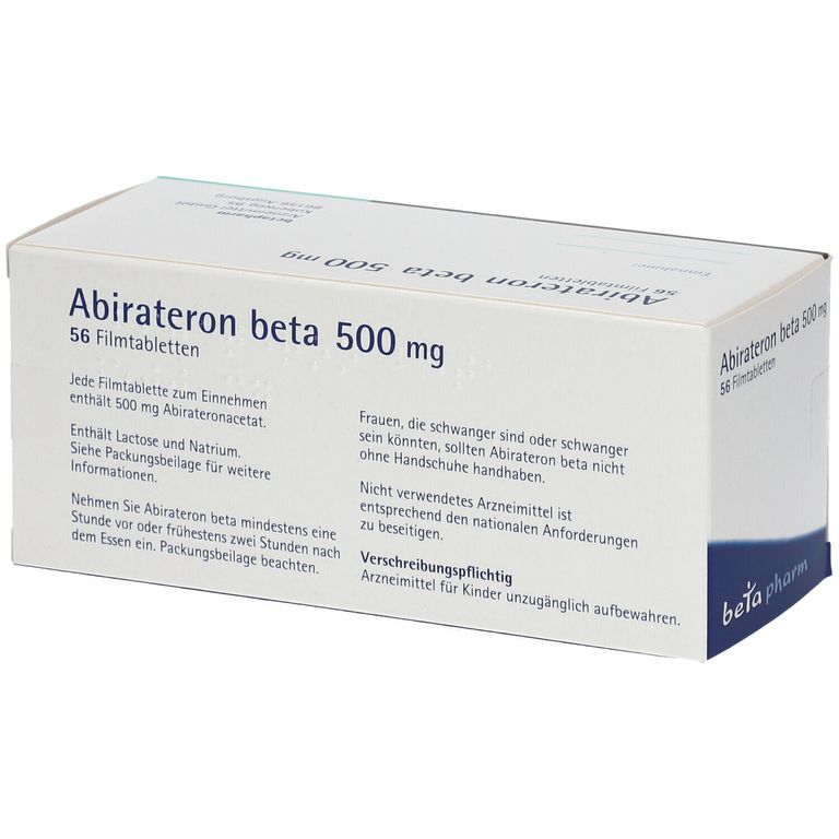 Abirateron beta 500 mg Filmtabletten 56 St mit dem E-Rezept kaufen - Shop Apotheke