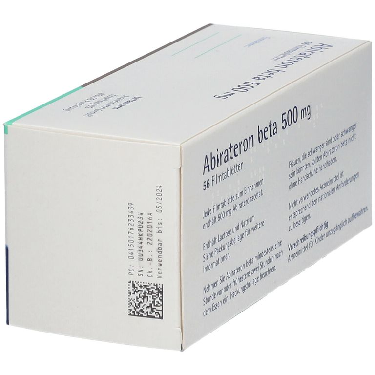 Abirateron beta 500 mg Filmtabletten 56 St mit dem E-Rezept kaufen ...