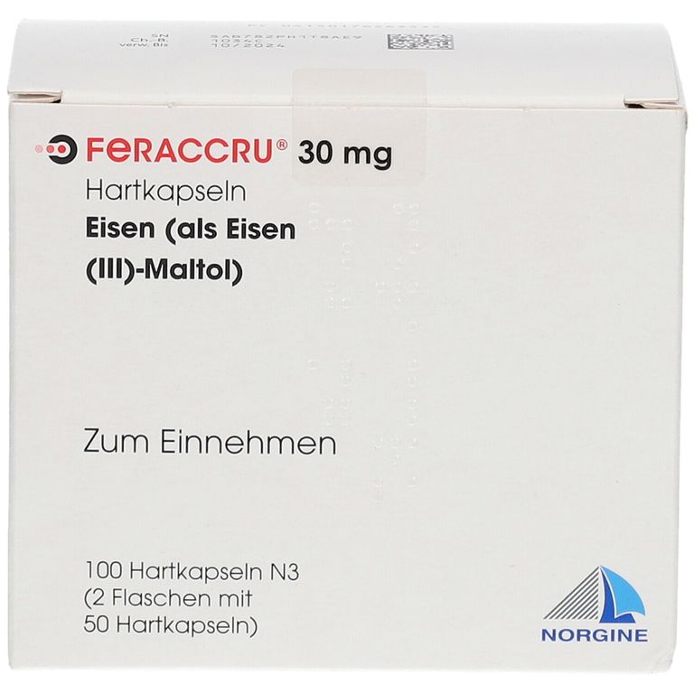 FERACCRU 30 mg Hartkapseln 100 St mit dem E-Rezept kaufen - Shop Apotheke