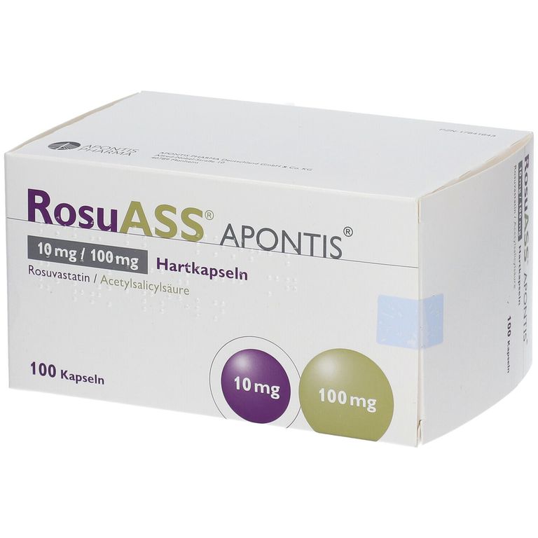 ROSUASS APONTIS 10 mg/100 mg Hartkapseln 100 St mit dem E-Rezept kaufen ...