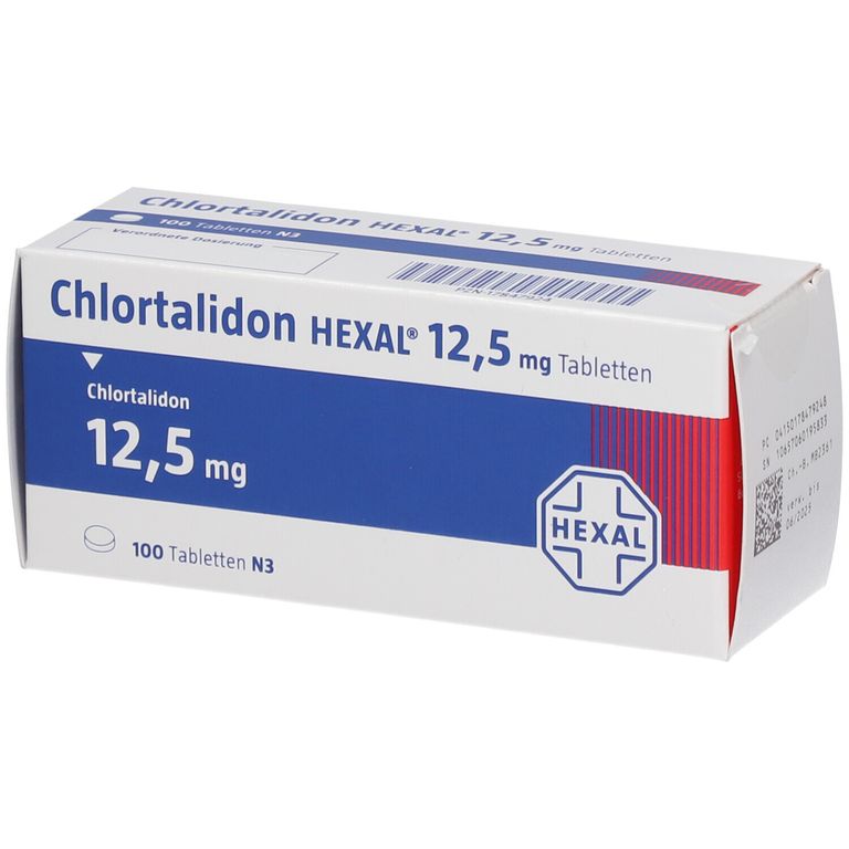 CHLORTALIDON HEXAL 12,5 mg Tabletten 100 St mit dem E-Rezept kaufen ...
