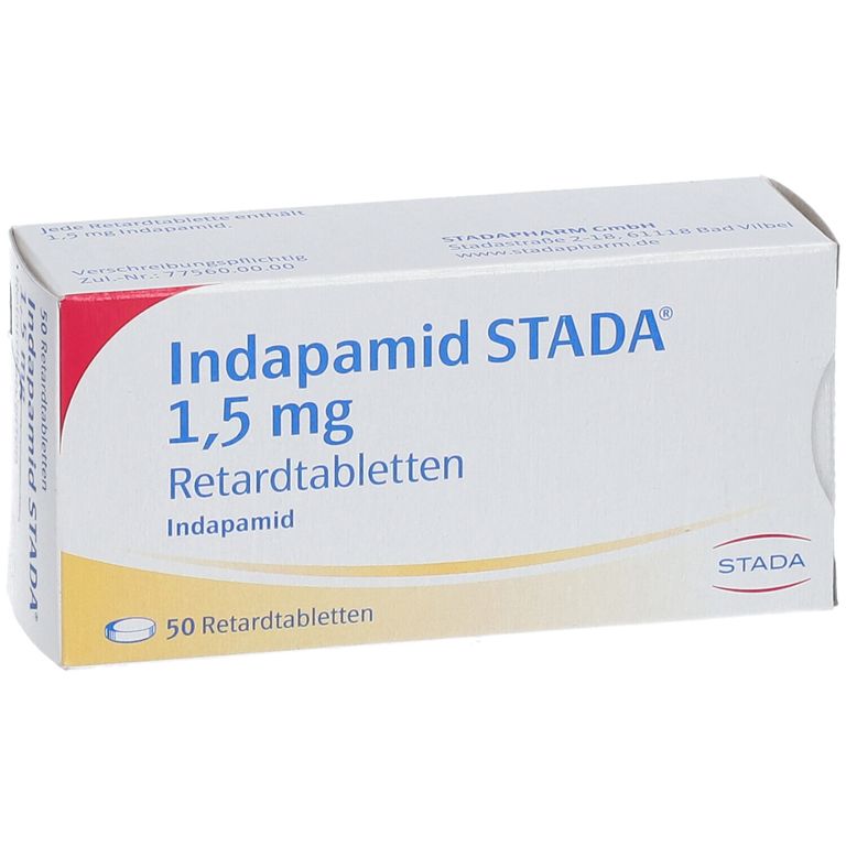 INDAPAMID STADA 1,5 mg Retardtabletten 50 St mit dem E-Rezept kaufen ...