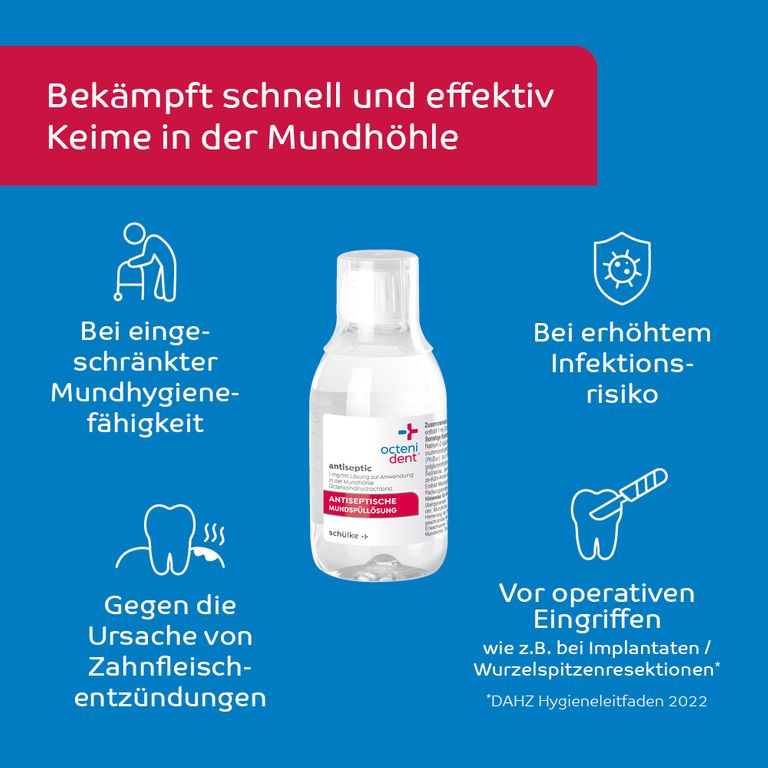 octenident® antiseptic Antiseptische Mundspüllösung 250 ml - Shop Apotheke