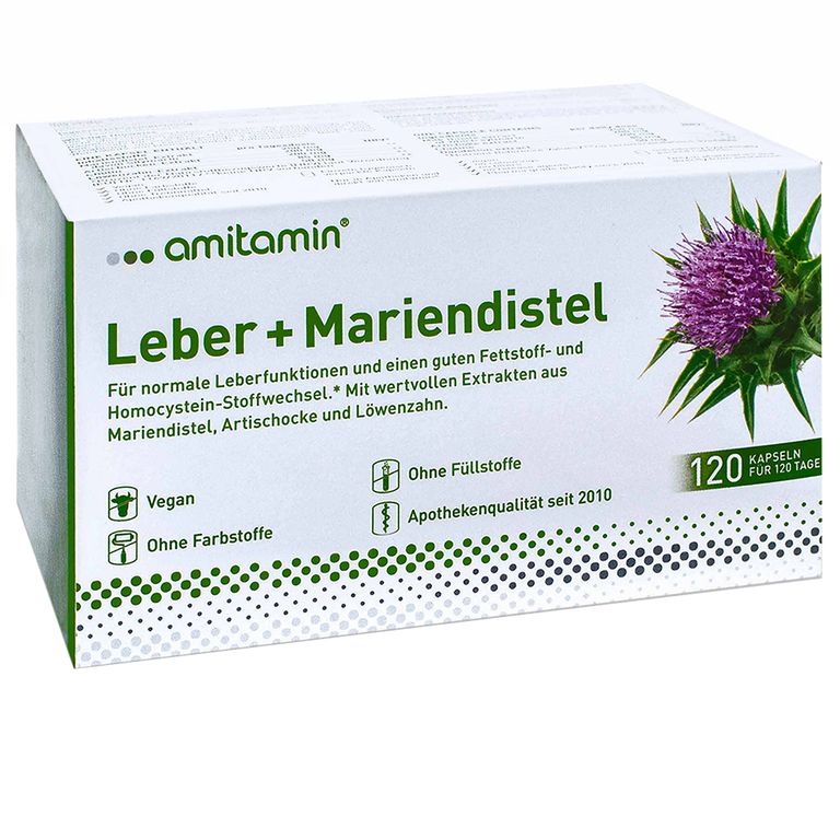 amitamin® Leber + Mariendistel 120 St - Shop Apotheke