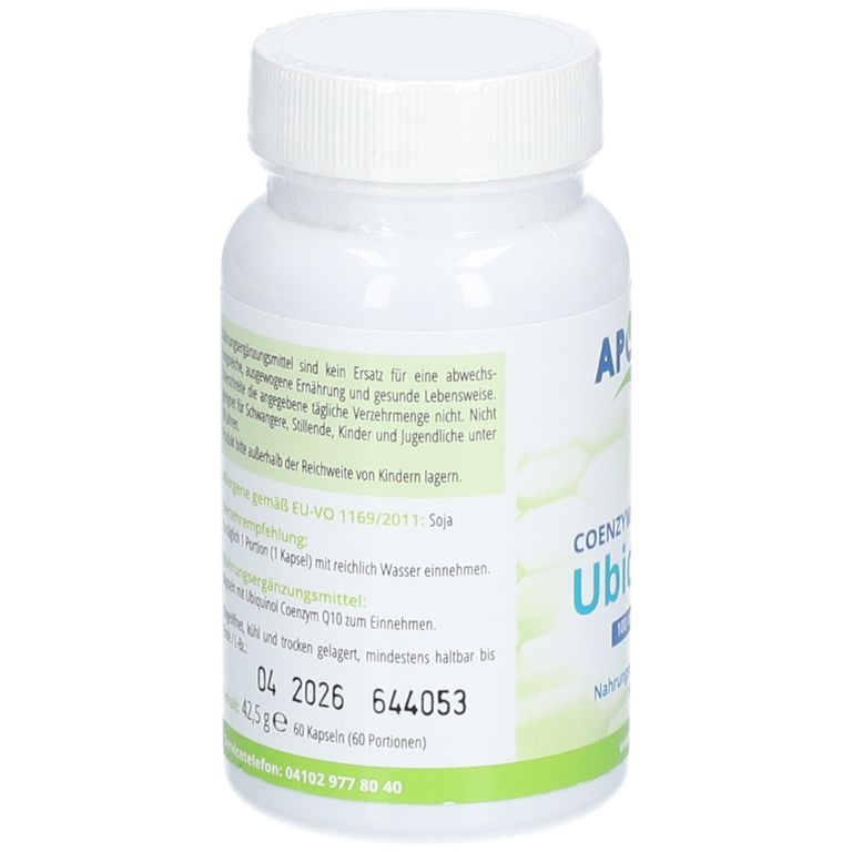 APOrtha® Kaneka Ubiquinol™ Coenzym Q10 Kapseln - 100 mg 60 St - Shop Apotheke