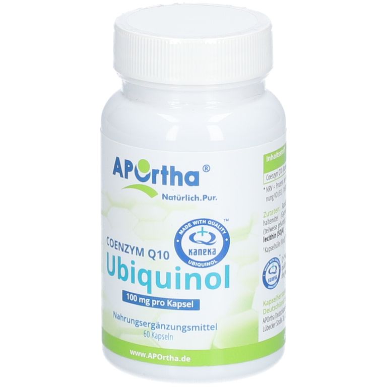 APOrtha® Kaneka Ubiquinol™ Coenzym Q10 Kapseln - 100 mg 60 St - Shop Apotheke