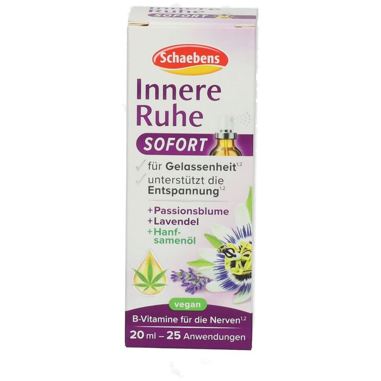 Schaebens Innere Ruhe SOFORT-SPRAY + Hanfsamenöl 20 ml - Shop Apotheke