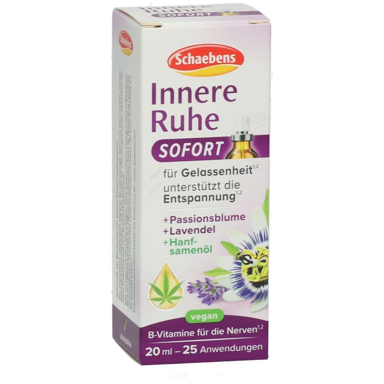 Schaebens Innere Ruhe SOFORT-SPRAY + Hanfsamenöl 20 ml - Shop Apotheke