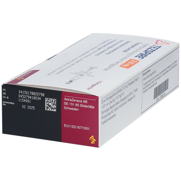 TEZSPIRE 210 mg Injektionslösung i.e.Fertigspr. 1 St mit dem E-Rezept ...