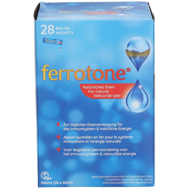 ferrotone® Natürliches Eisen 28x20 ml - Shop Apotheke