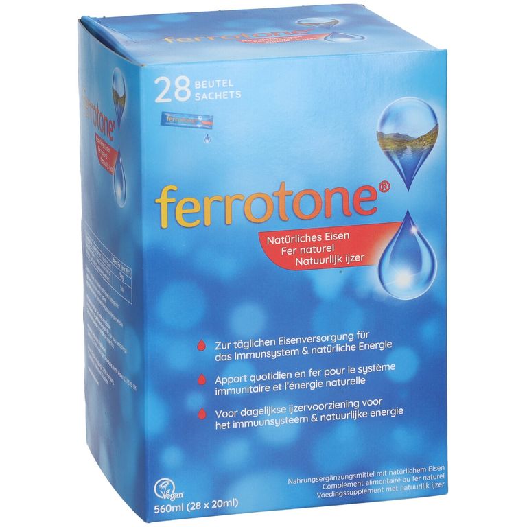 ferrotone® Natürliches Eisen 28x20 ml - Shop Apotheke