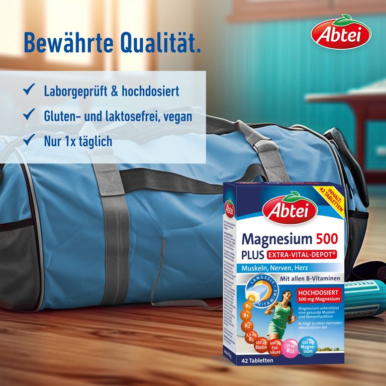 Abtei Magnesium 500 Plus 42 St - Shop Apotheke