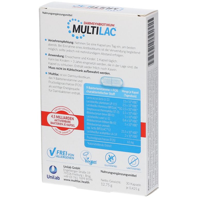 MULTILAC Darmsynbiotikum 30 St - shop-apotheke.com