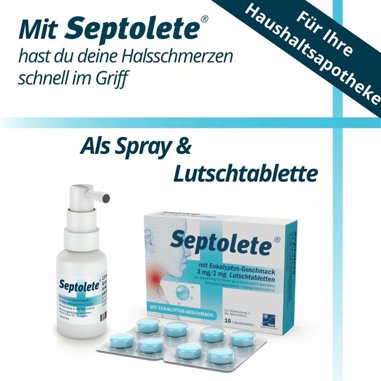 Septolete® 1,5 mg/ml+5 mg/ml Spray 30 ml - Shop Apotheke