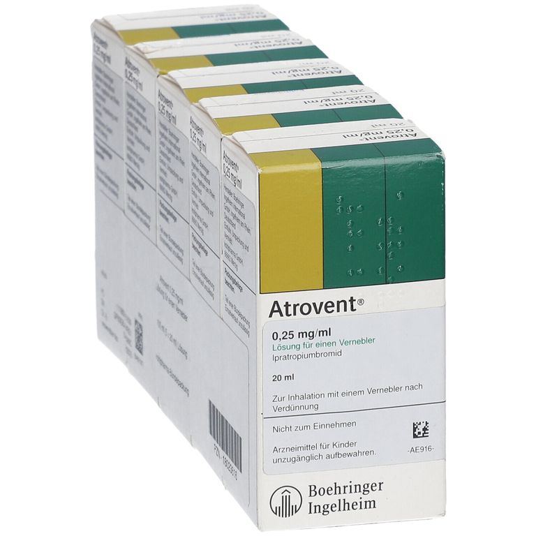 ATROVENT 250 µg/ml Lösung f.e.Vernebler 5x20 ml mit dem E-Rezept kaufen ...