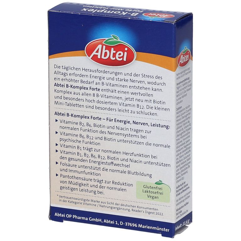Abtei B-Komplex Forte Mini-Tabletten 50 St - Shop Apotheke