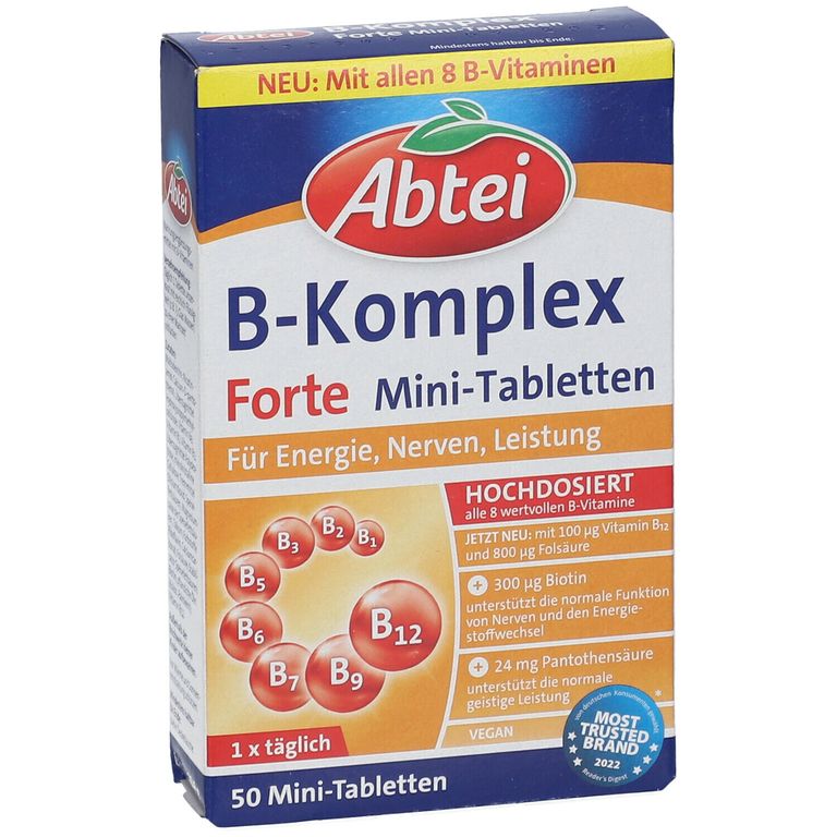 Abtei B-Komplex Forte Mini-Tabletten 50 St - Shop Apotheke