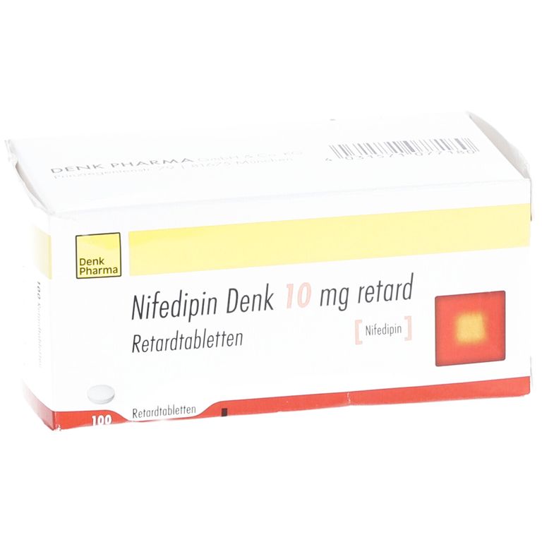 NIFEDIPIN Denk 10 mg retard Tabletten 100 St mit dem E-Rezept kaufen ...