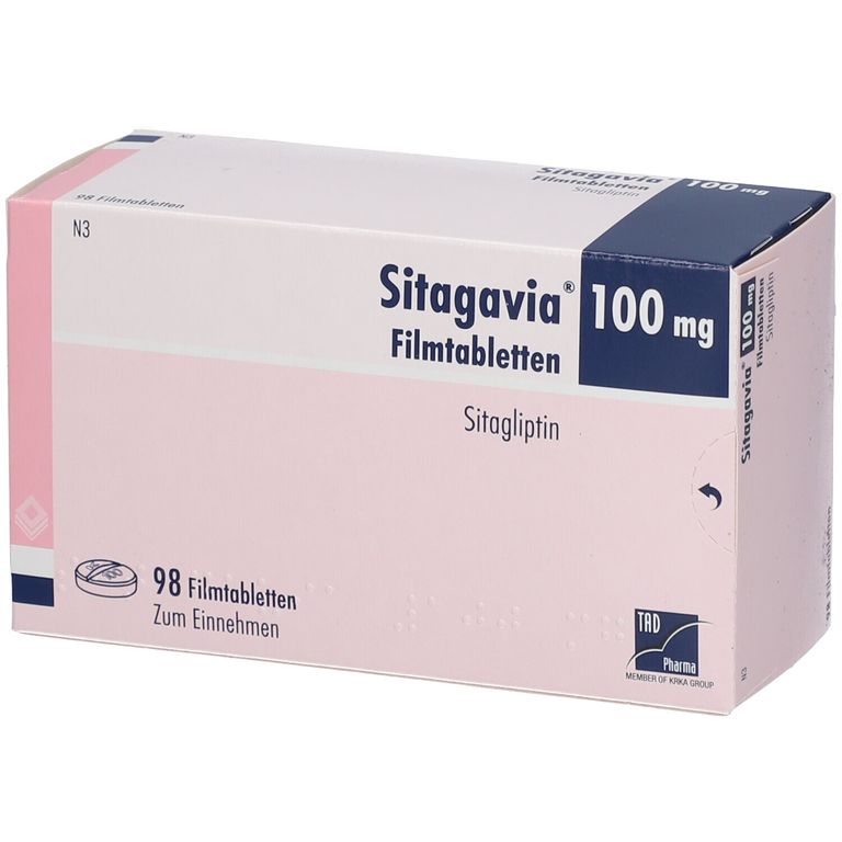 SITAGAVIA 100 mg Filmtabletten 98 St mit dem E-Rezept kaufen - Shop ...