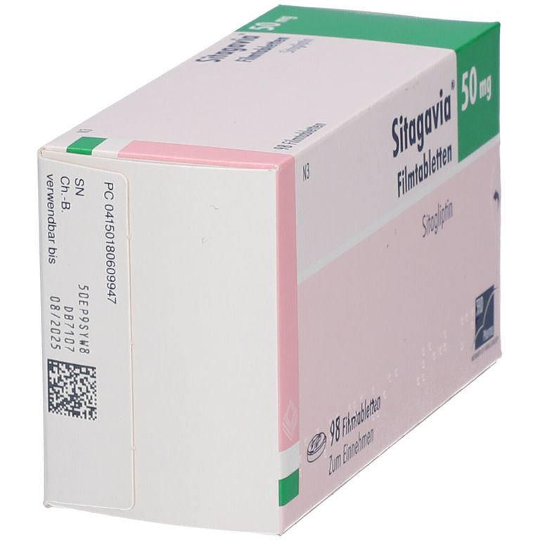 SITAGAVIA 50 mg Filmtabletten 98 St mit dem E-Rezept kaufen - Shop Apotheke
