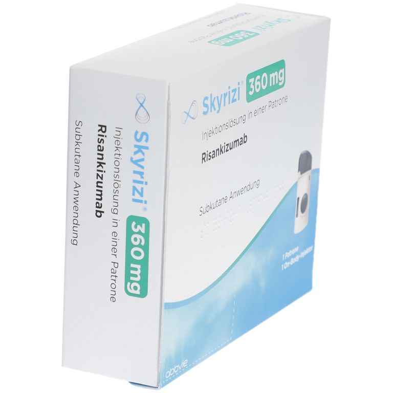 SKYRIZI 360 mg Inj.-Lsg.i.e.Patrone On-Body-Injek. 1 St mit dem E ...