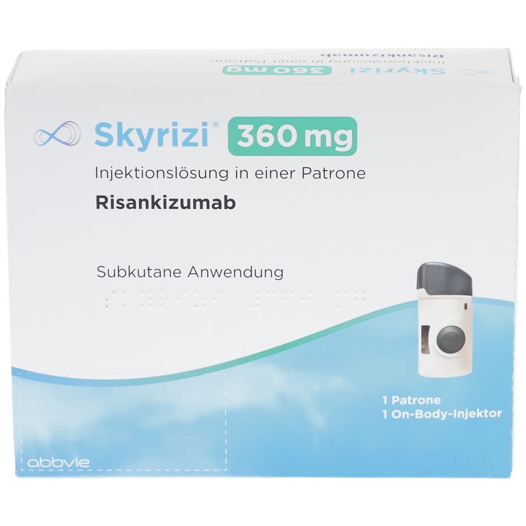 SKYRIZI 360 mg Inj.-Lsg.i.e.Patrone On-Body-Injek. 1 St mit dem E-Rezept kaufen - Shop Apotheke