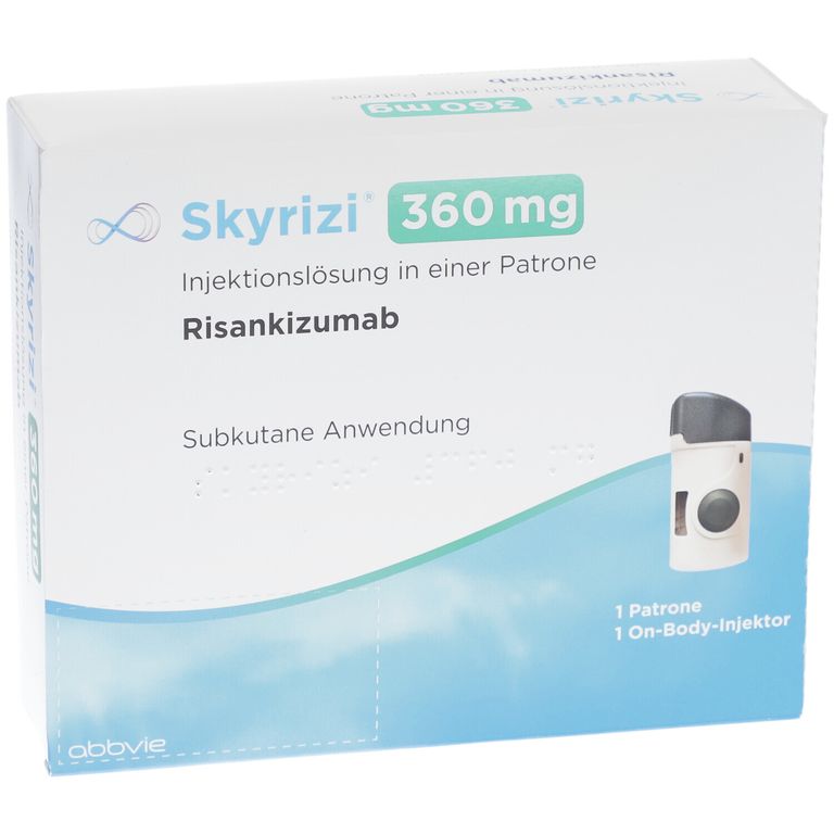 SKYRIZI 360 mg Inj.-Lsg.i.e.Patrone On-Body-Injek. 1 St mit dem E-Rezept kaufen - Shop Apotheke