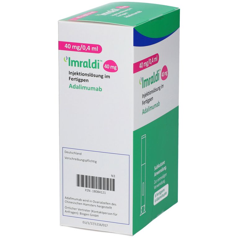 IMRALDI 40 mg/0,4 ml Inj.-Lösung im Fertigpen 6 St mit dem E-Rezept ...