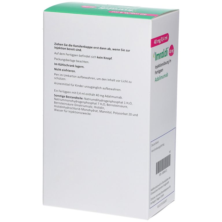 IMRALDI 40 mg/0,4 ml Inj.-Lösung im Fertigpen 6 St mit dem E-Rezept ...