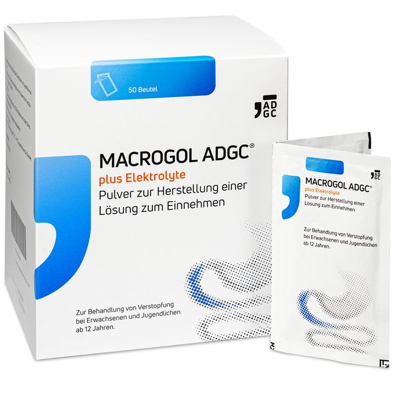 MACROGOL ADGC® plus Elektrolyte Abführmittel gegen Verstopfungen 50 St ...