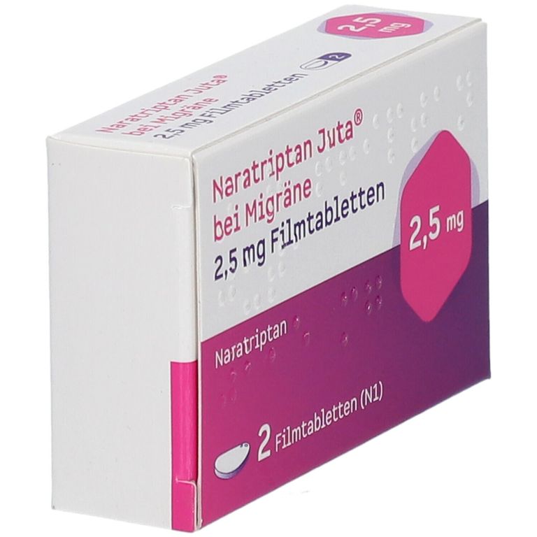 Naratriptan Juta® bei Migräne 2,5 mg 2 St - Shop Apotheke