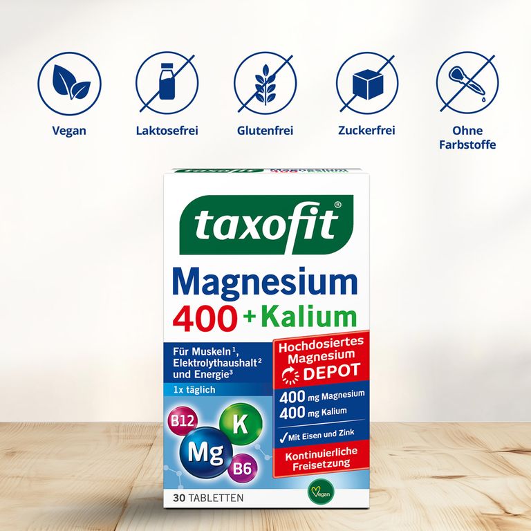 taxofit® Magnesium 400+ Kalium 30 St - Shop Apotheke