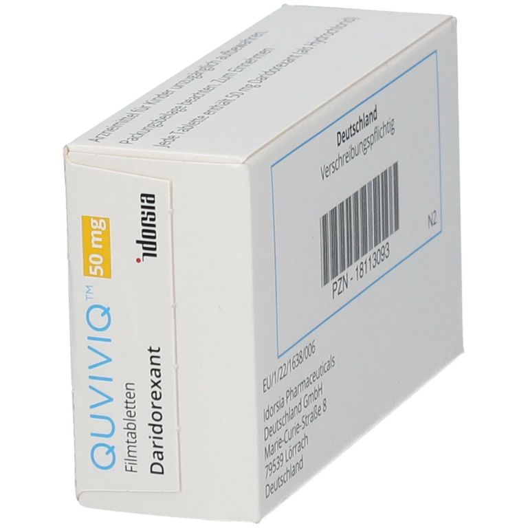 QUVIVIQ 50 mg Filmtabletten 20 St mit dem E-Rezept kaufen - Shop Apotheke