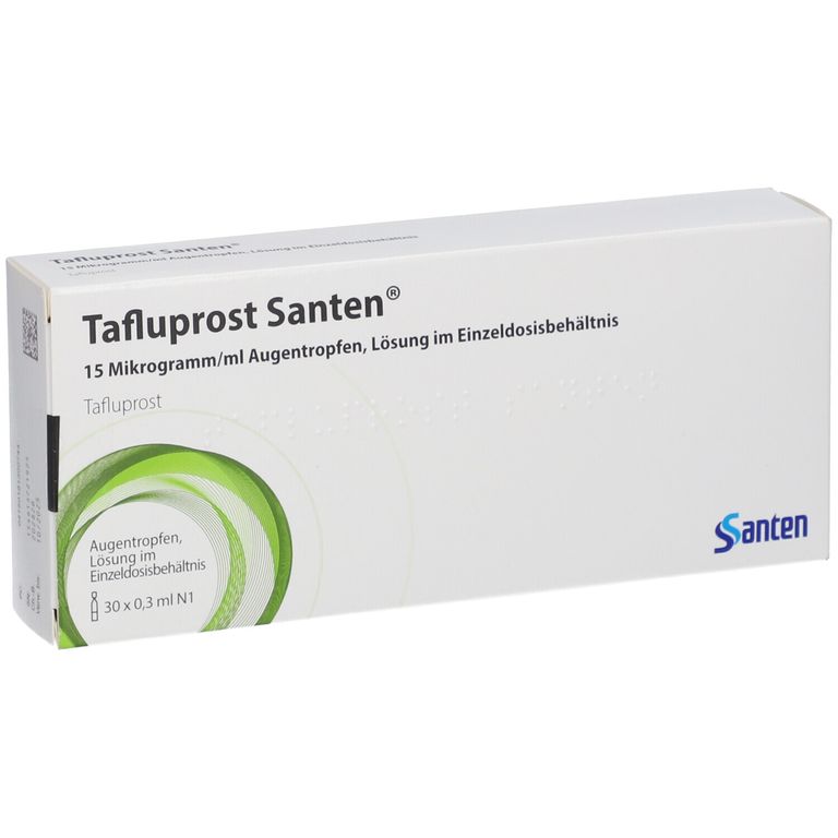 TAFLUPROST Santen 15 µg/ml Augentr.Einzeldosisbeh. 30x0,3 ml mit dem E ...
