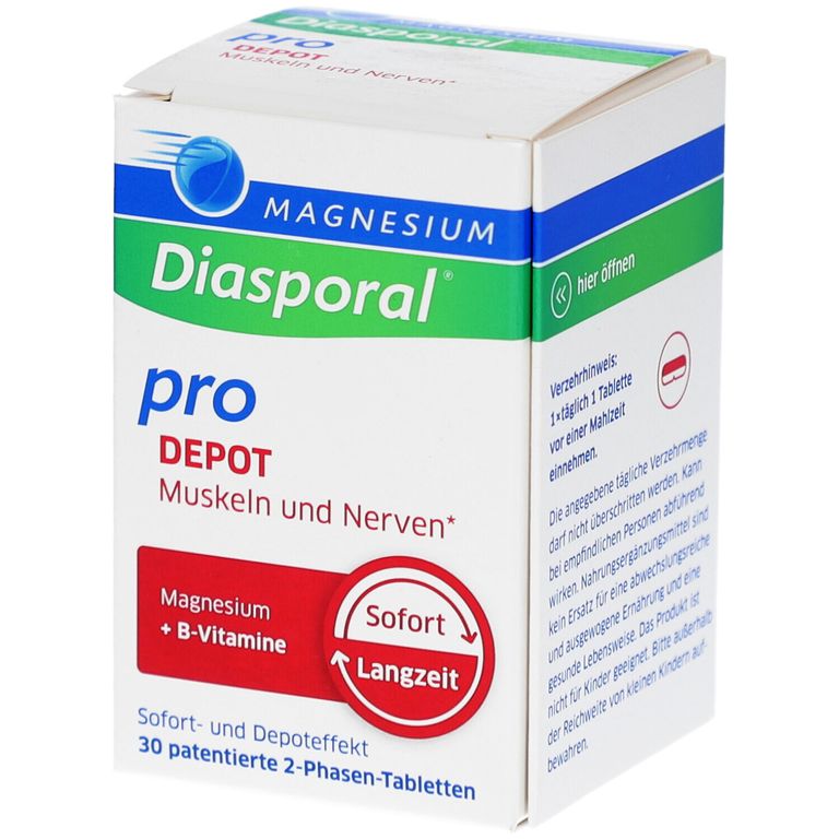 Magnesium-Diasporal® Pro DEPOT Muskeln und Nerven 30 St - Shop Apotheke