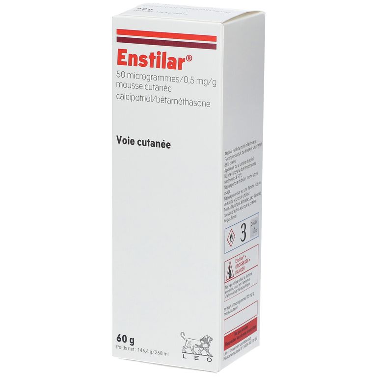 ENSTILAR 50 µg/g + 0,5 mg/g Schaum z.Anw.a.d.Haut 60 g mit dem E-Rezept ...